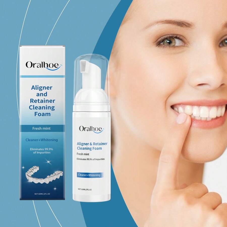 2FL.OZ Teeth Aligner Cleaning Mousse, Teeth And Oral Care For Braces ...
