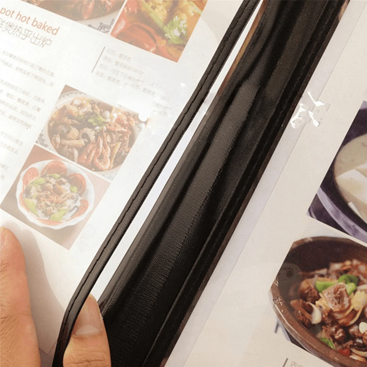 5X Transparent Restaurant Menu Covers For A4 Size Book Style Cafe Bar ...