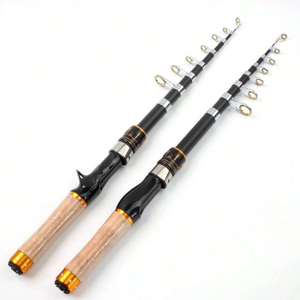 1.8m 2.1m Carbon Fish Rods Small Size Portable Telescopic Fishing Rod ...
