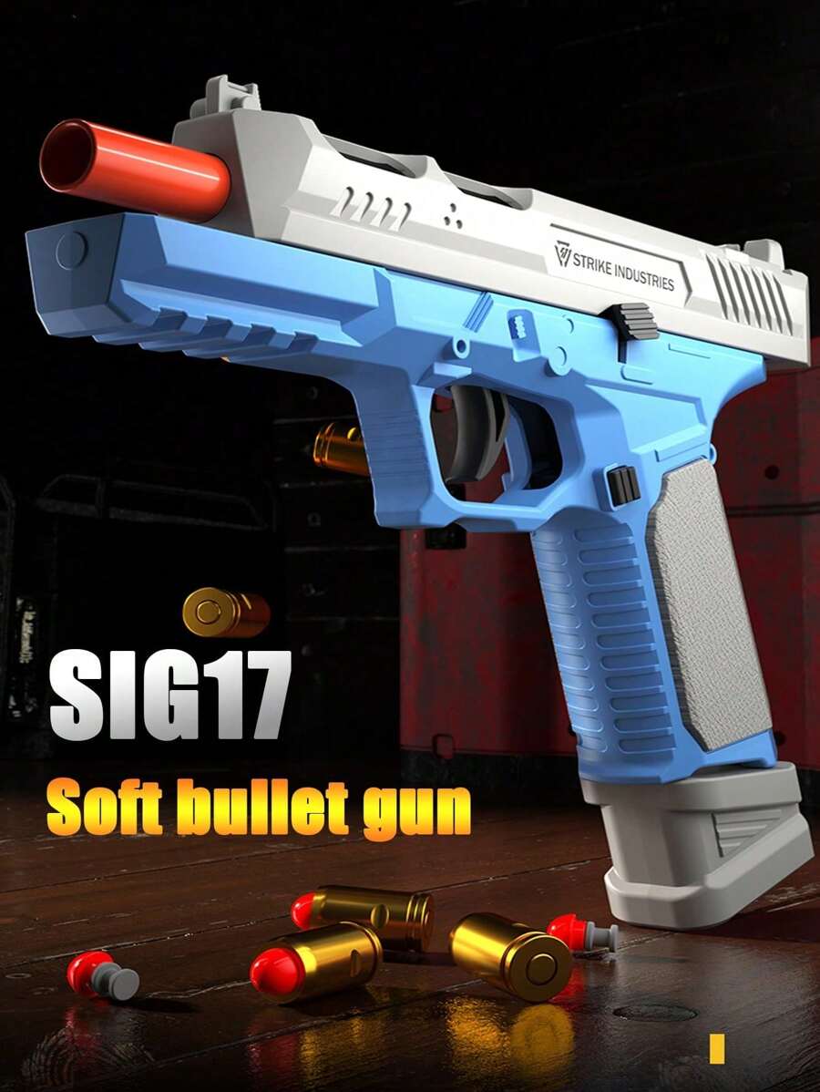 SIG17, Soft Bullet Gun, Continuous Projectile, Semi-Automatic Toy Gun ...
