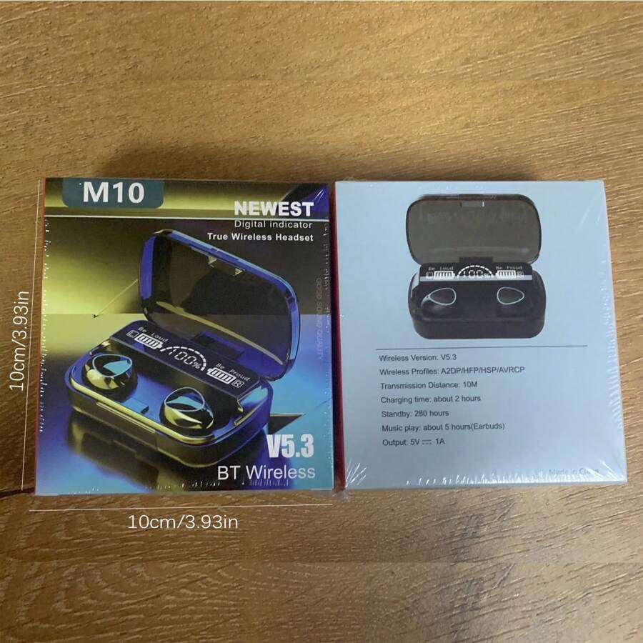 Fone de ouvido Bluetooth M10 Ultra Long Life Alta potência Sem fio ...