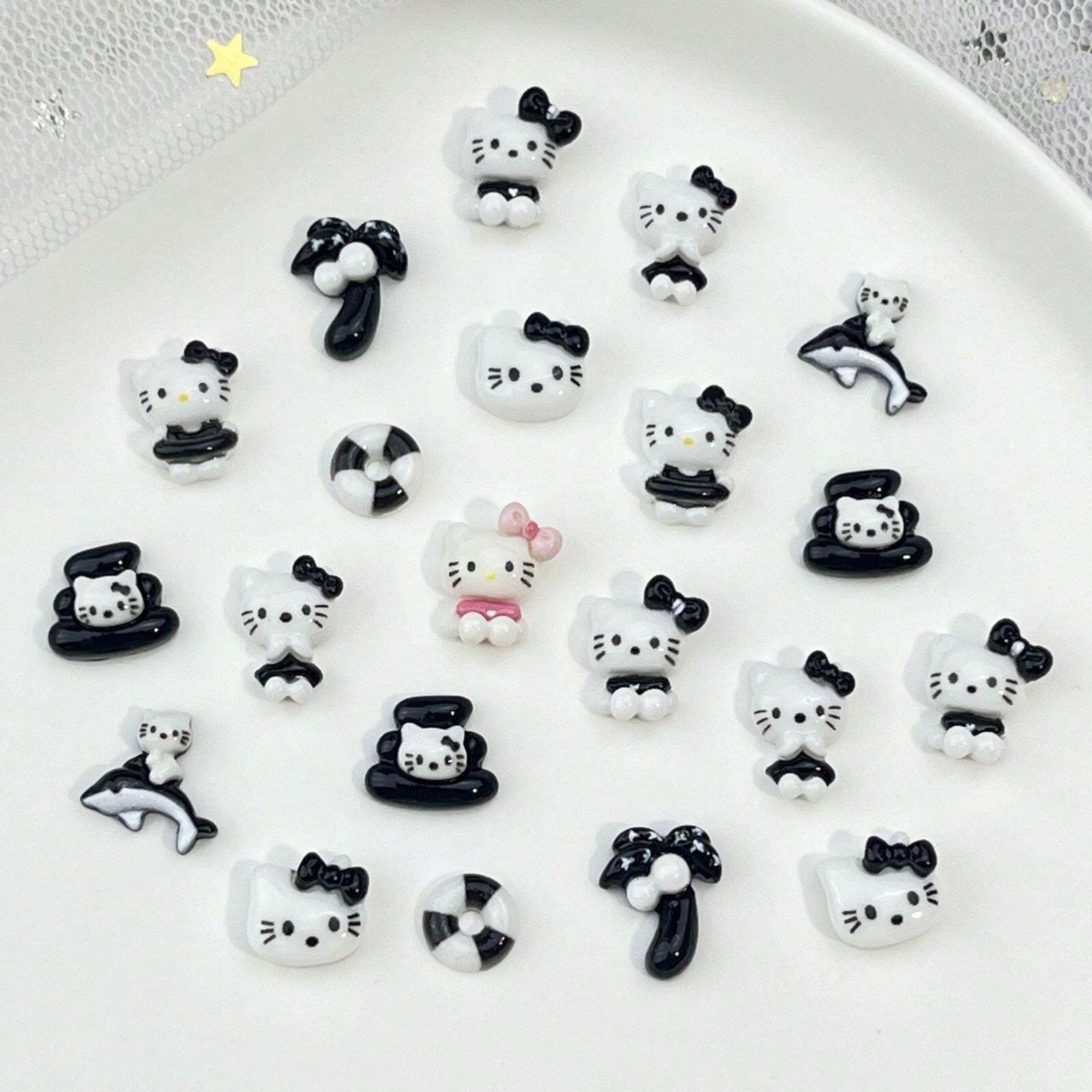 Sanrio 20Pcs Random Style Hello Kitty Kuromi Cinnamoroll Nail Art Charm ...
