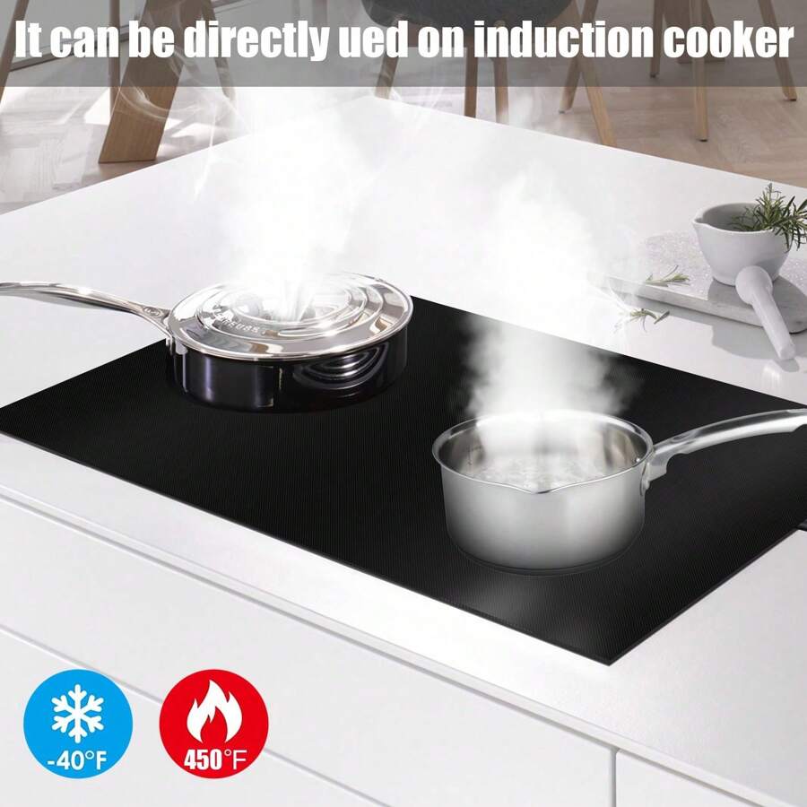 Induction Cooker Cover Silicone Induction Cooker Mat Large Nonstick ...
