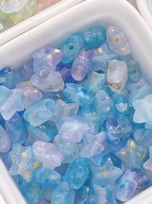 10g/Pack 10mm Shimmering Translucent Star Acrylic Beads - Smooth ...