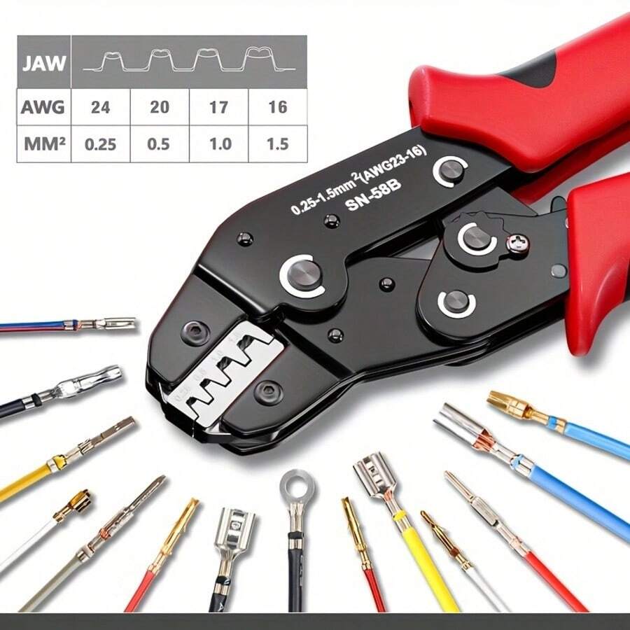 Professional CLAMPLUS Ratchet Wire Crimping Pliers For JST, Terminals ...