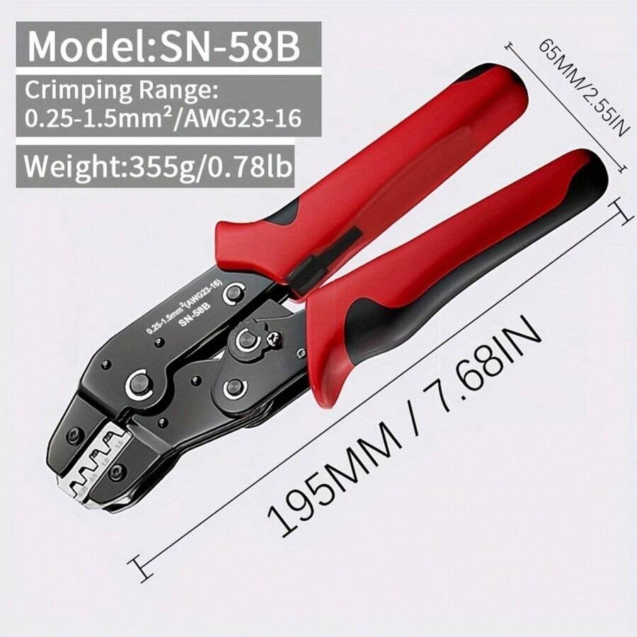 Professional CLAMPLUS Ratchet Wire Crimping Pliers For JST, Terminals ...