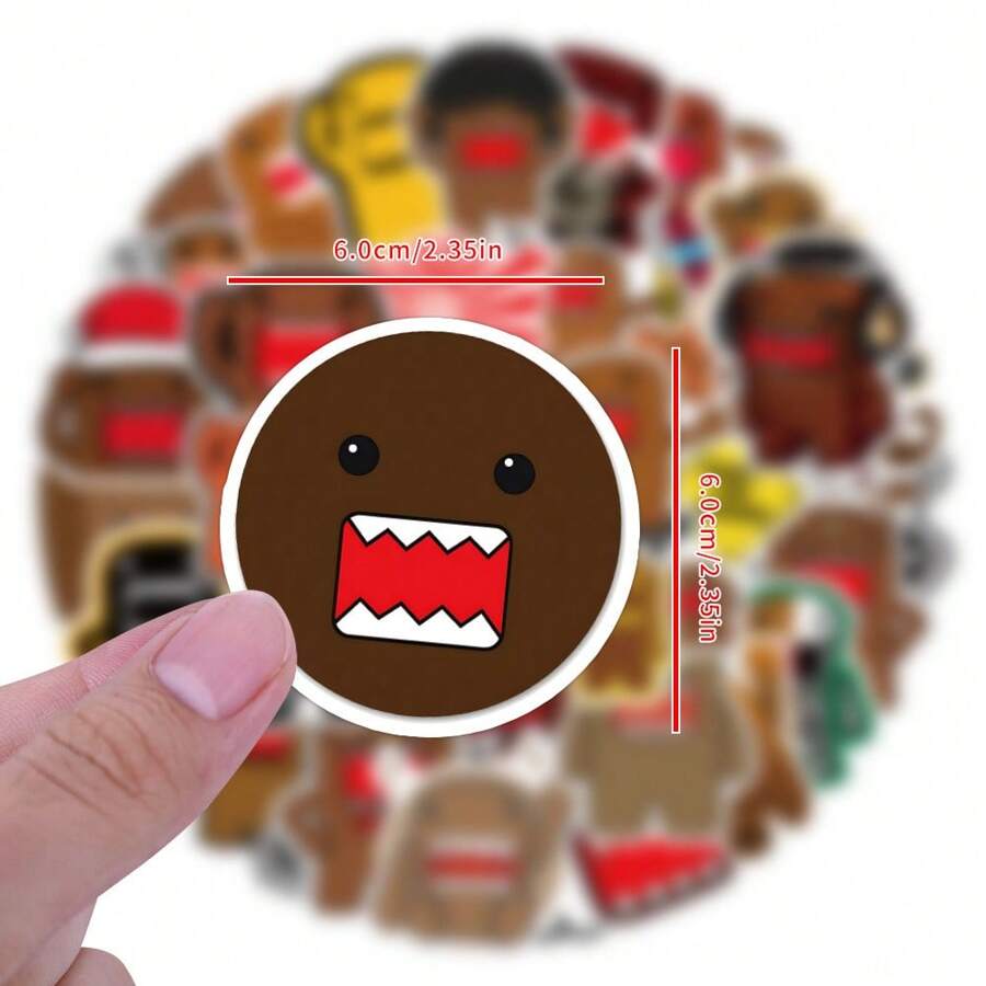 50Pack Pcs Domo Stickers, Vinyl Domo Stickers For Laptop Luggage Water ...