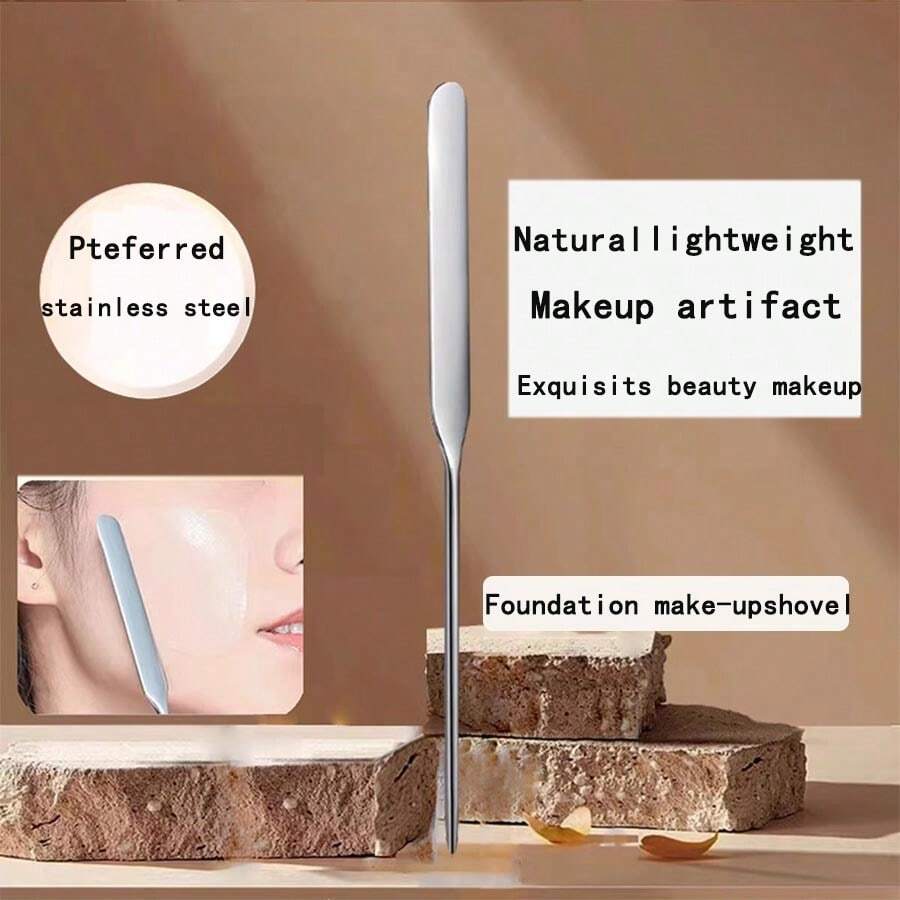 Makeup Scraper, Stainless Steel Foundation Make-Up Scraper, Body Lotion ...