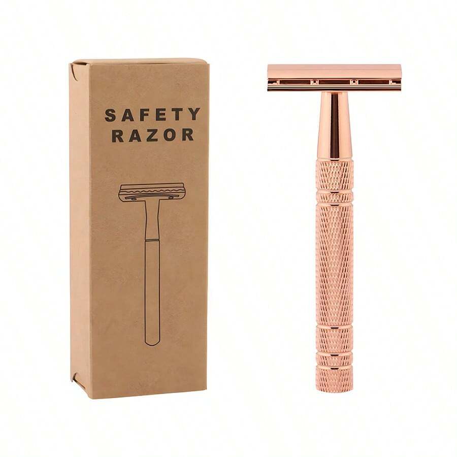 Set/Men's Classic Shaver, Safe Manual Shaver, Metal Handle, Equipped ...