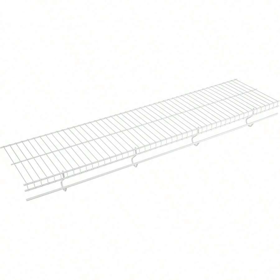 Free-Sliding Wire Shelf, White, Adjustable Shelving With Free-Slide ...