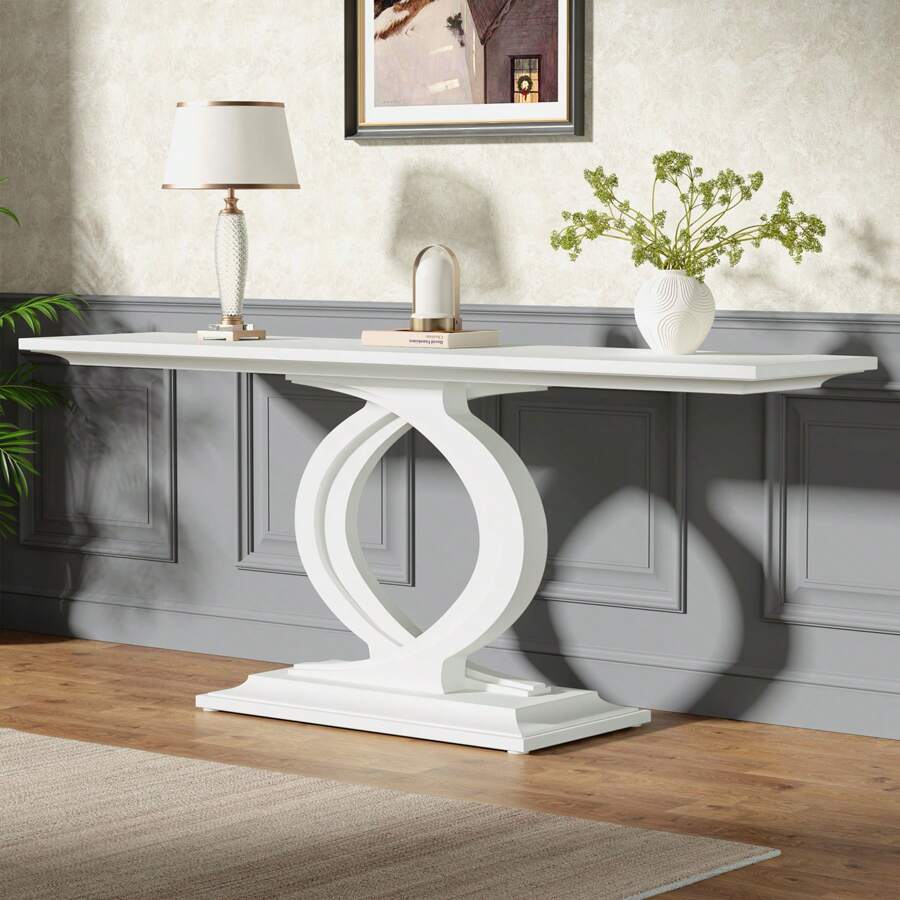 Tribesigns Tribesigns 150 Cm Console Table For Entryway, White ...