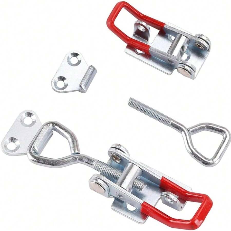 4 Packs Metal Toggle Latch,Box Closure Tension Lock Toggle Clamp Latch ...