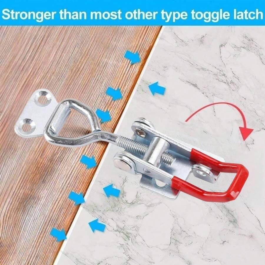 4 Packs Metal Toggle Latch,Box Closure Tension Lock Toggle Clamp Latch ...