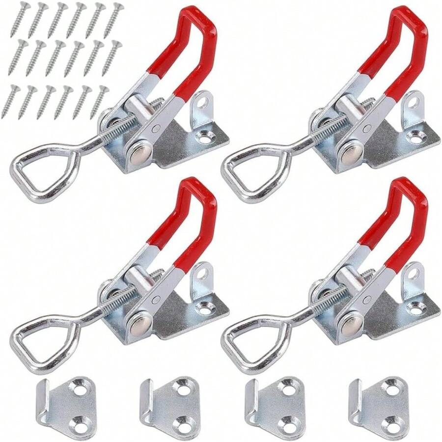 4 Packs Metal Toggle Latch,Box Closure Tension Lock Toggle Clamp Latch ...