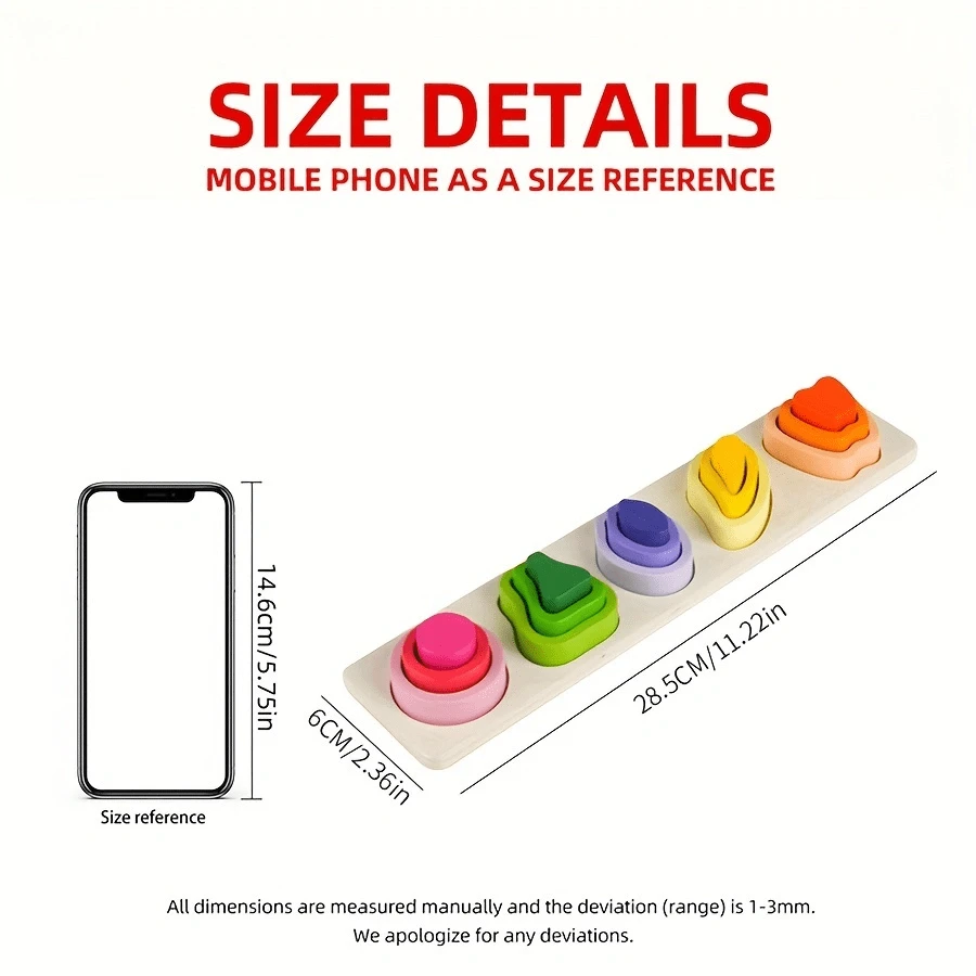 Cylinder Shaped Matching Game Set, Geometric Shapes For Color ...