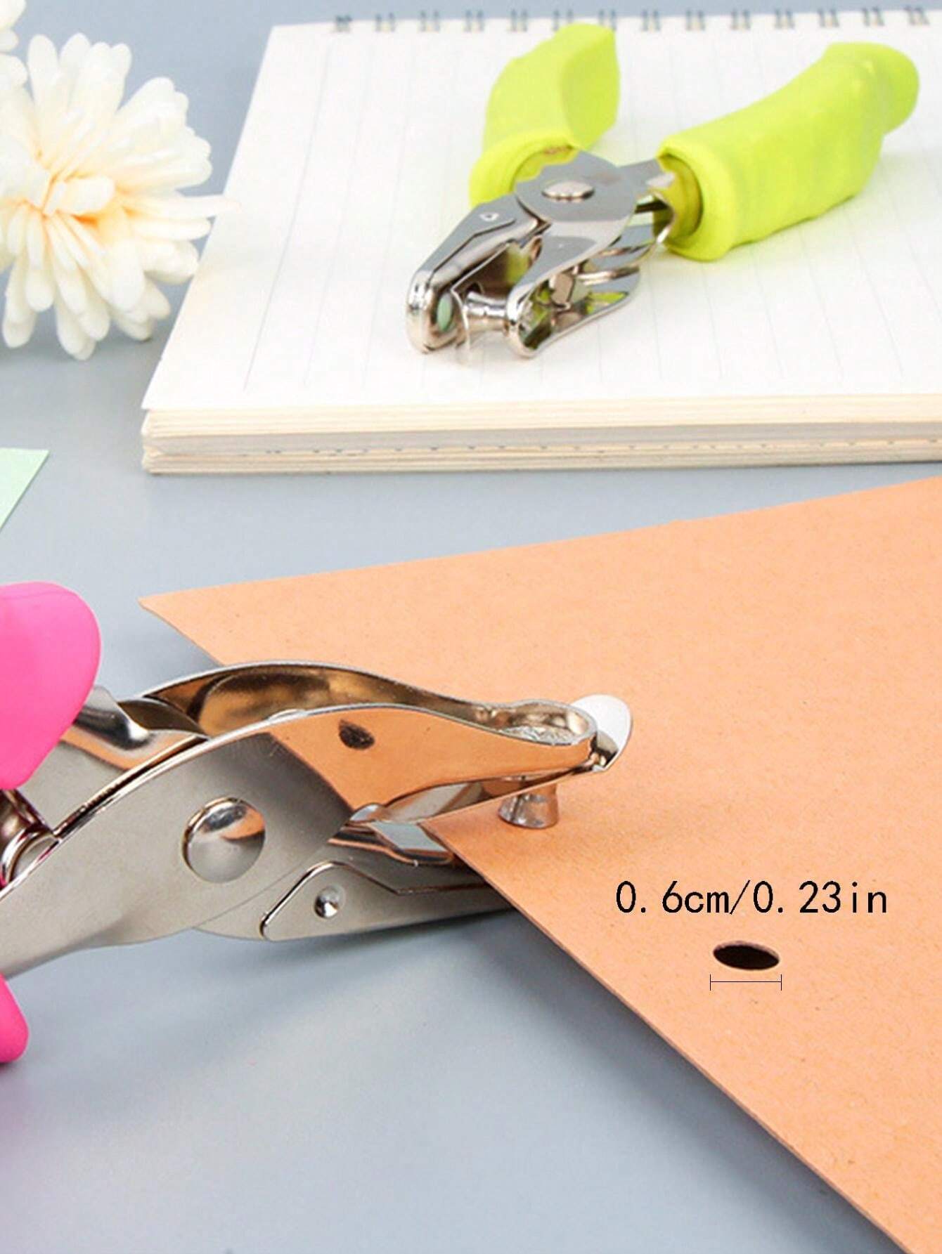 Round Hole Punch Paper Card Mini Round Hole Puncher Stationery Loose ...