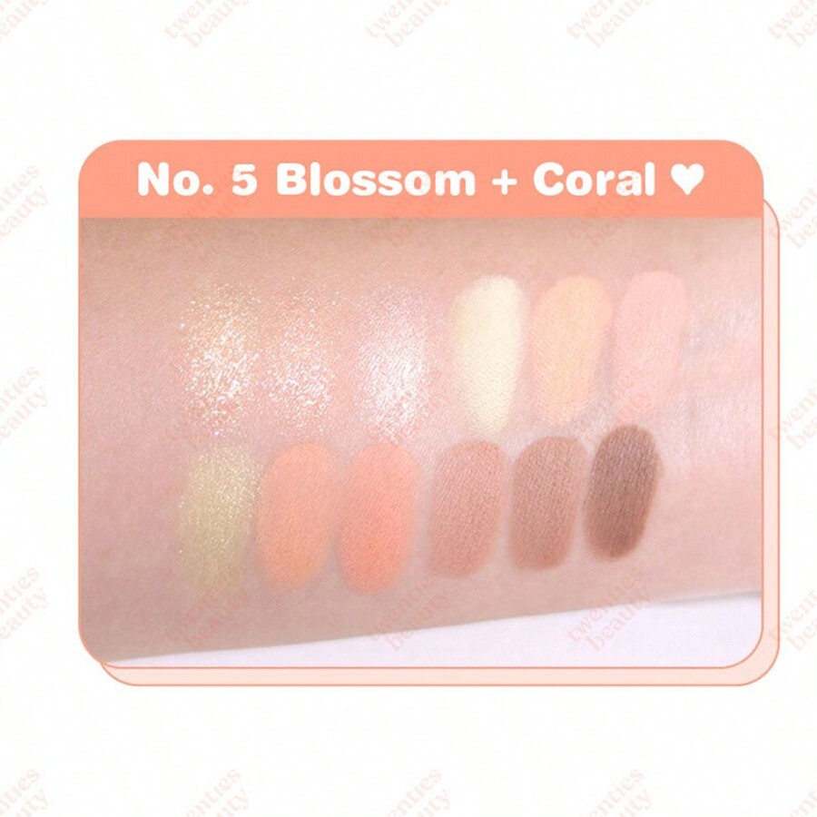 Colorgram Blossom+Coral Matte And Shimmer Shades Long-Wearing Eyeshadow ...