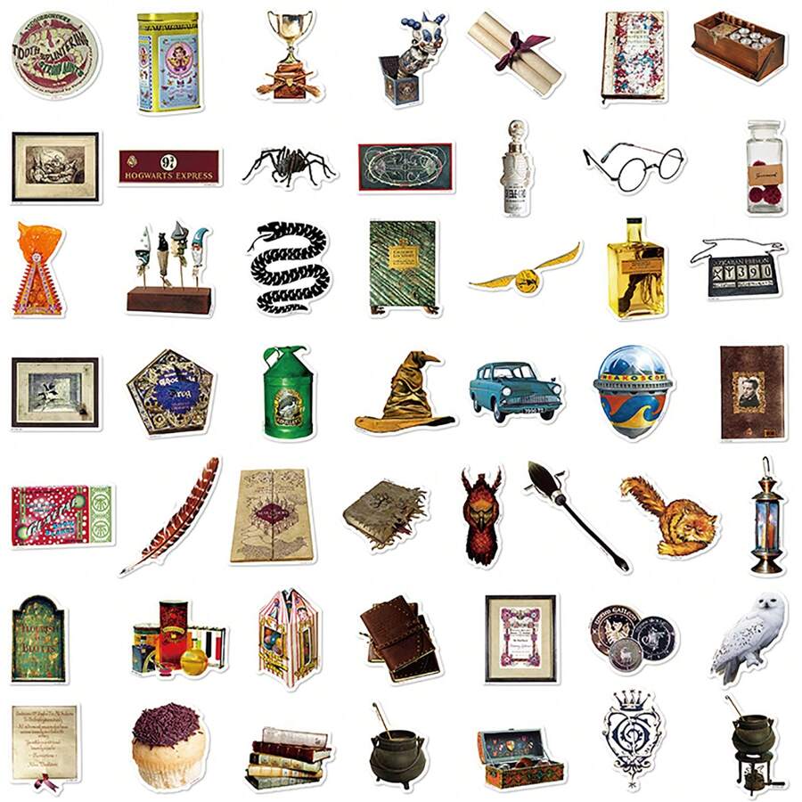 Harry Potter 50pcs Harry Potter Officially Licensed Hogwarts Four Great ...