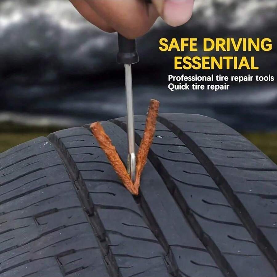 7pcs Universal Tire Plug Kit Tire Repair Kit With Plugs, Fix A Flat ...