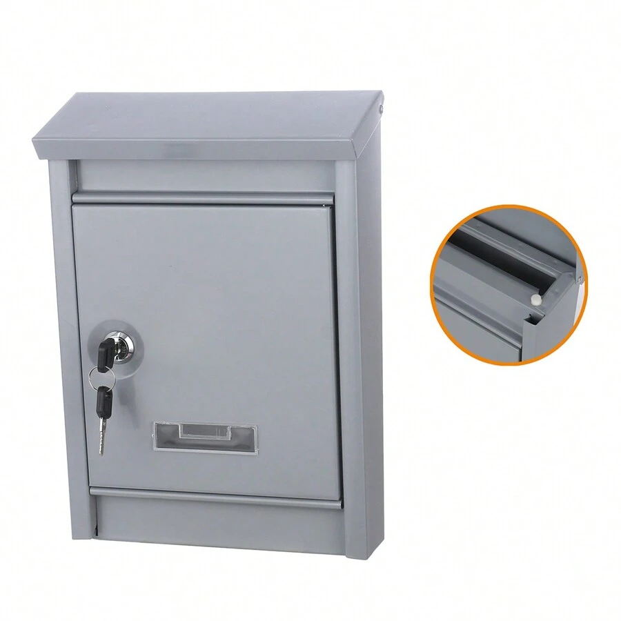 Villa Mailbox Outdoor Rainproof Mailbox Wall-Mounted Lock Mailbox ...