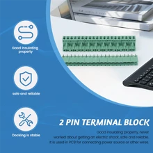 10 Pcs 5.08mm Pitch 2Pin Plug-In Screw PCB Terminal Block Connector Right Angle | SHEIN USA