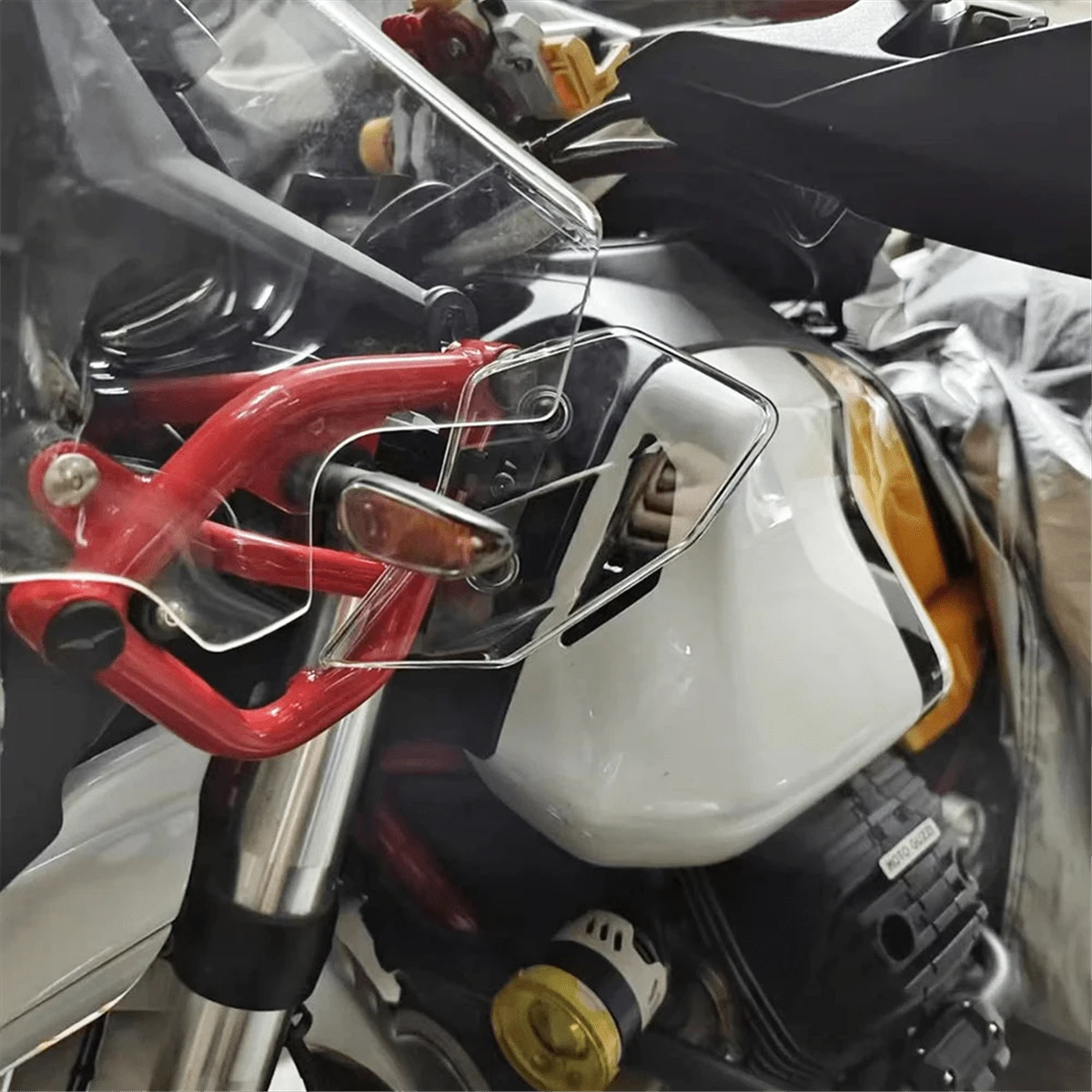 Motorcycle Fairing Side Wing Deflector Windshield For Moto Guzzi V85TT Touring Electra Street ...