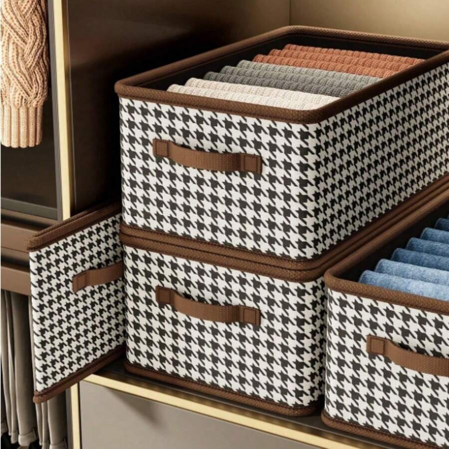 Large Capacity Storage Box Wardrobe Organizer Box Desk Top Cabinet ...