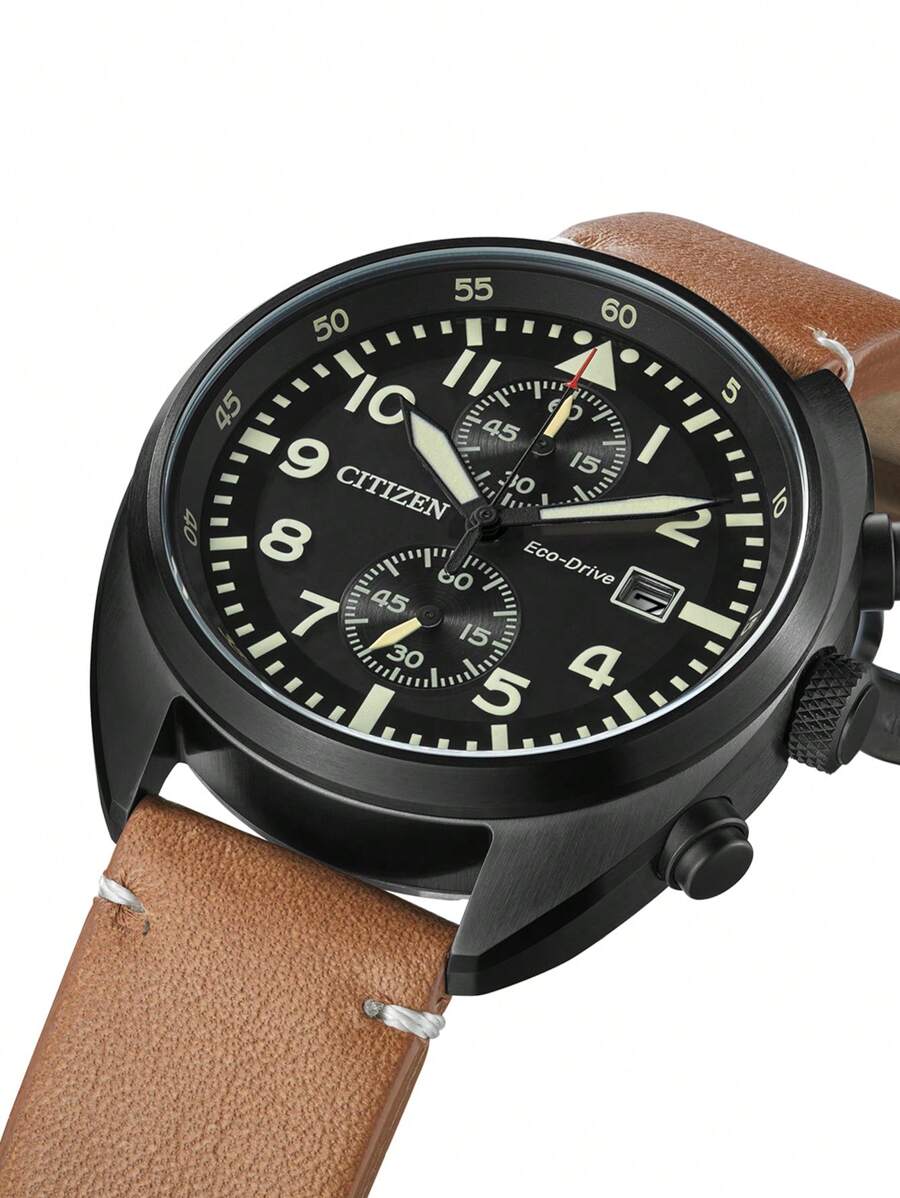 CITIZEN Orologio Eco-Drive da uomo con display del giorno, funzione di ...