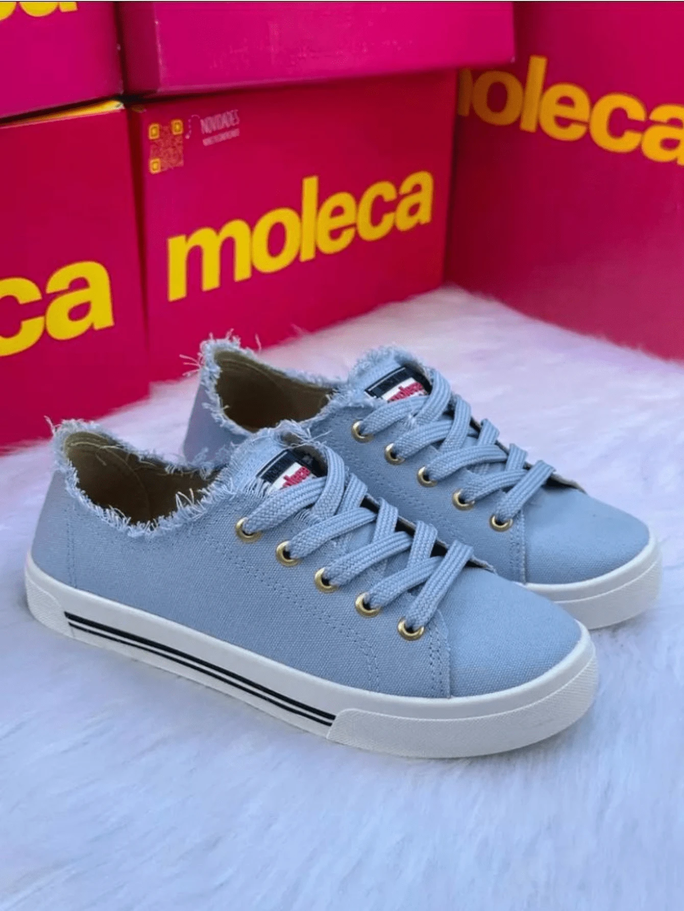 Moleca Women's Tennis Shoes With Original Frayed Detail | SHEIN USA
