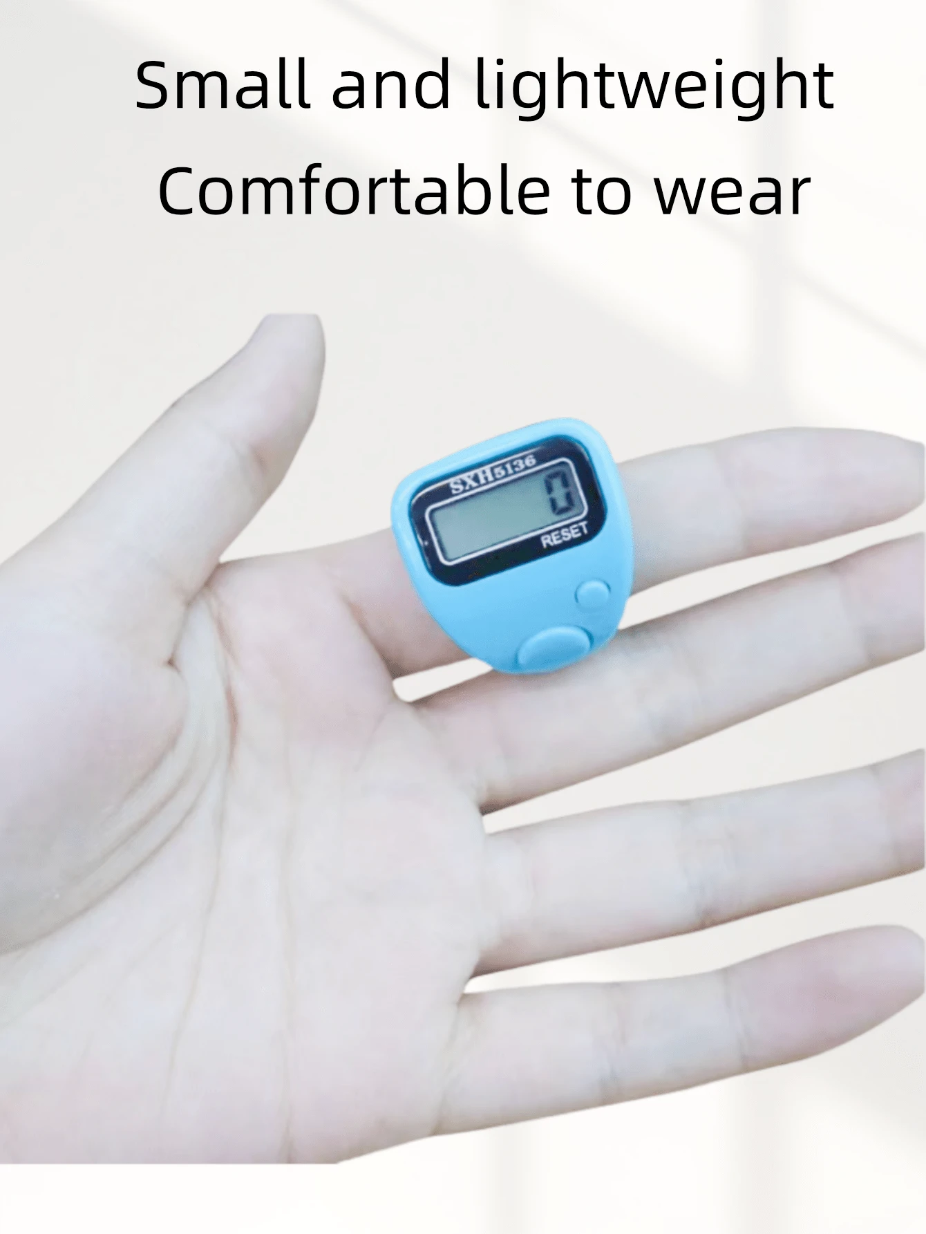 1pc New Luminous Digital Finger Counter Display Ring, Electronic Tally ...