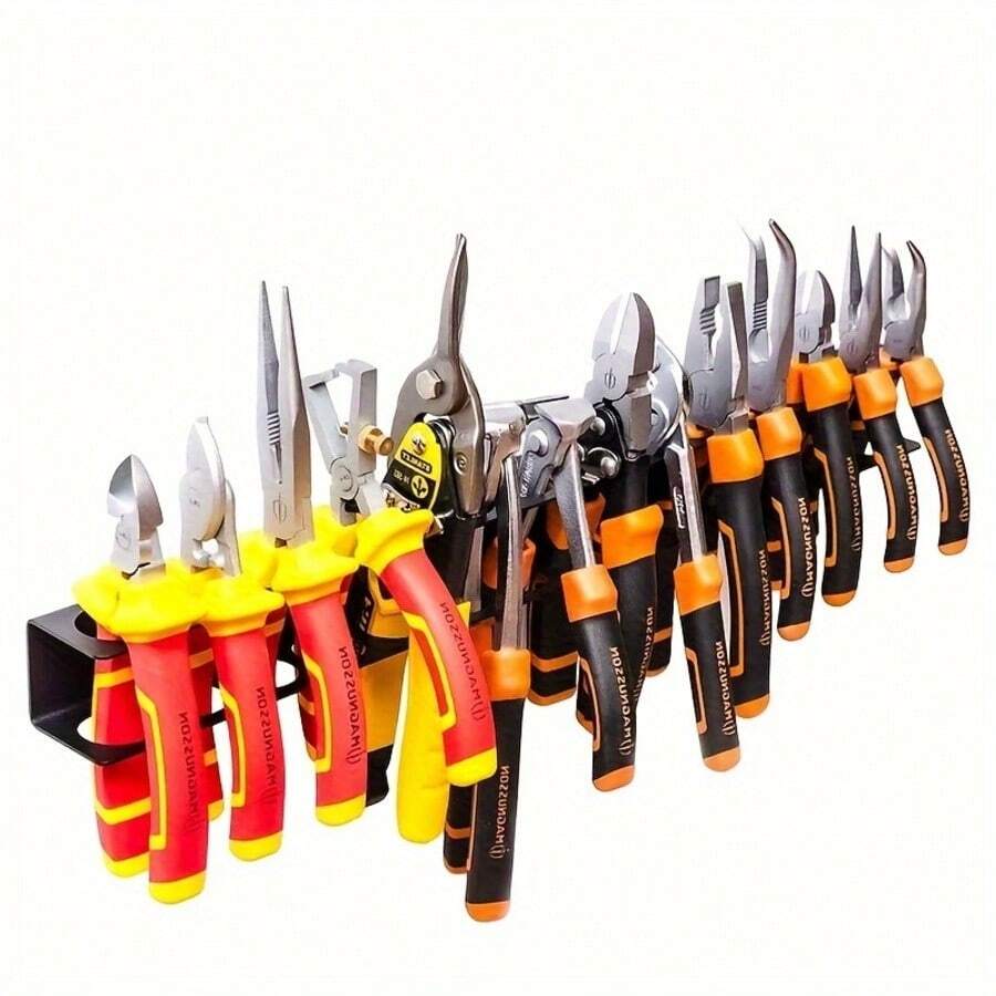 Wall-Mounted Metal Tool Organizer Rack - Handymen, DIY Enthusiasts ...
