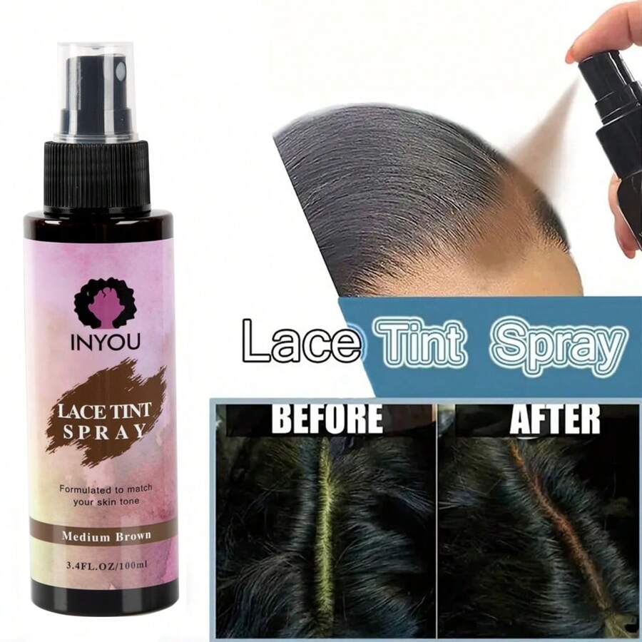 Lace Tint Spray For Wigs Fast-Drying Hiding Lace Wig Spray For Lace ...