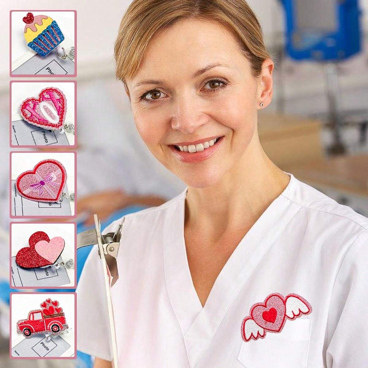 1pc Nurse Lanyard Badge Holder, Anxiety Relieve For Life Working Fun ...