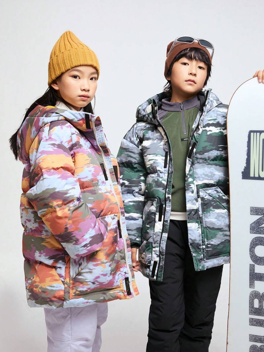 Annil בגדי ילדים, מעילי פוך באורך בינוני וארוכים לבנים ובנות. פנאי ...