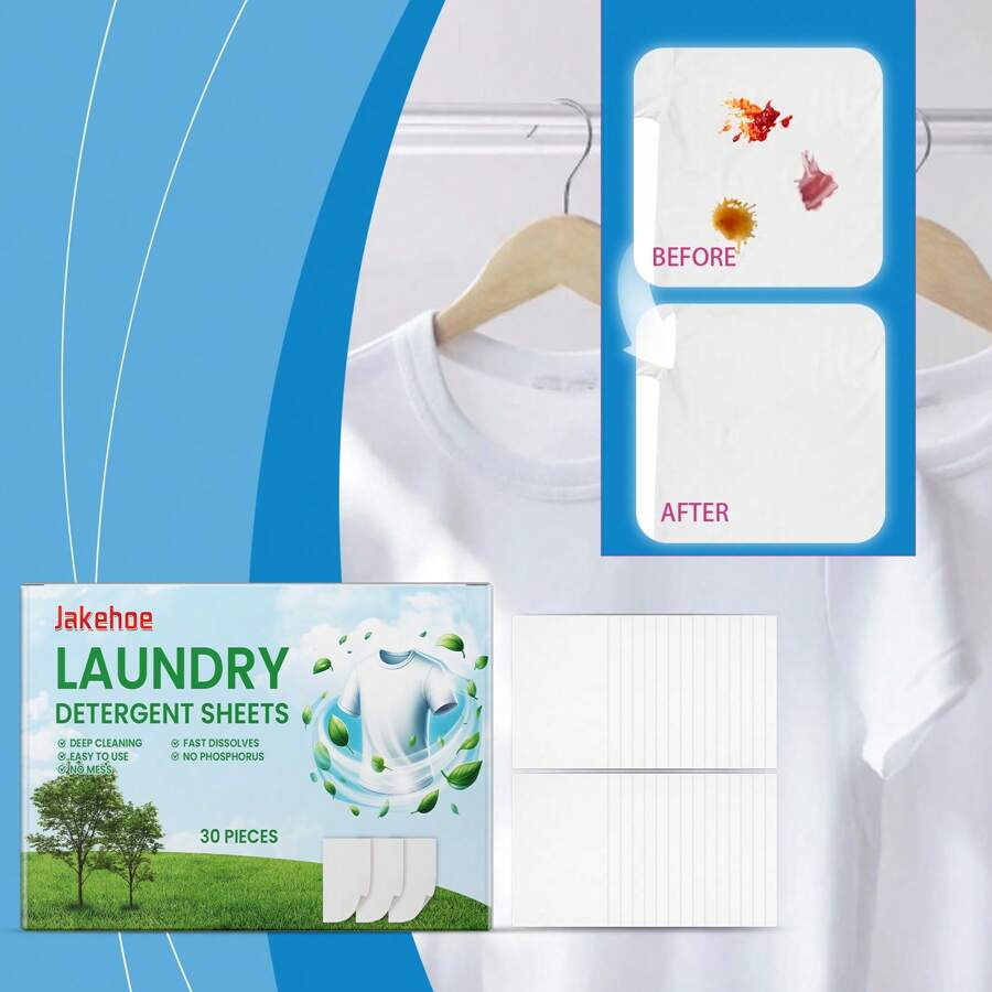 Láminas de detergente para la ropa, altamente concentradas, efectivas ...