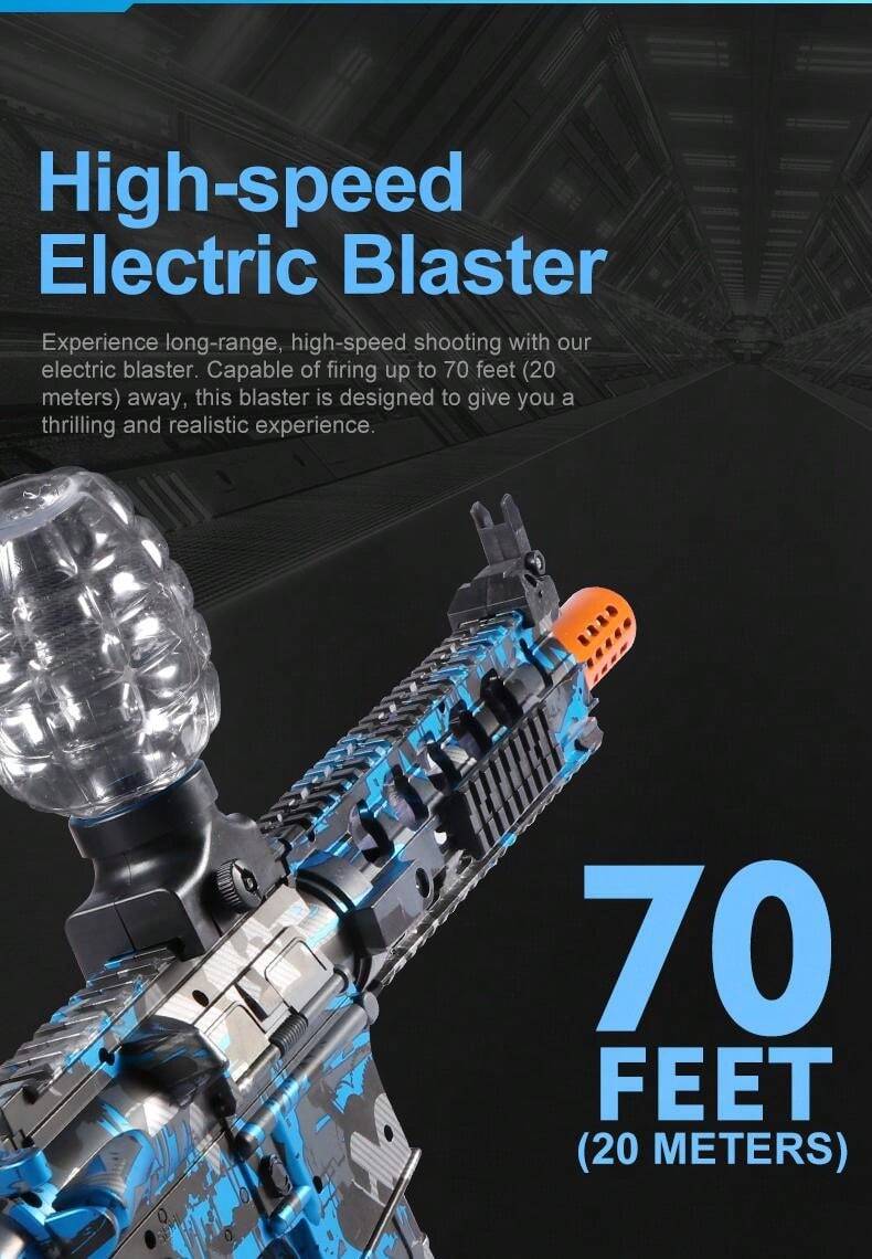 Electric Gel Ball Blaster Toy Gun, Rechargeable & Reusable, Automatic ...