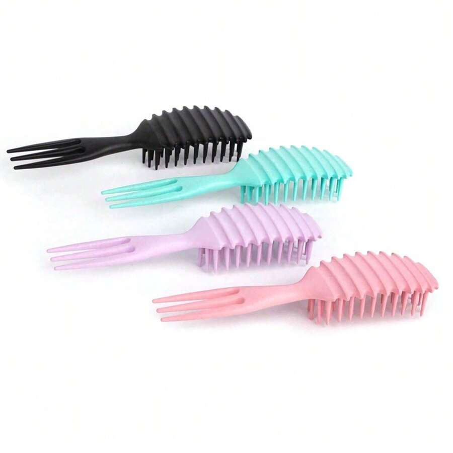 Curly Hair Brush, Defining Curl Hairbrush Soft Nodes Massage, Trident ...