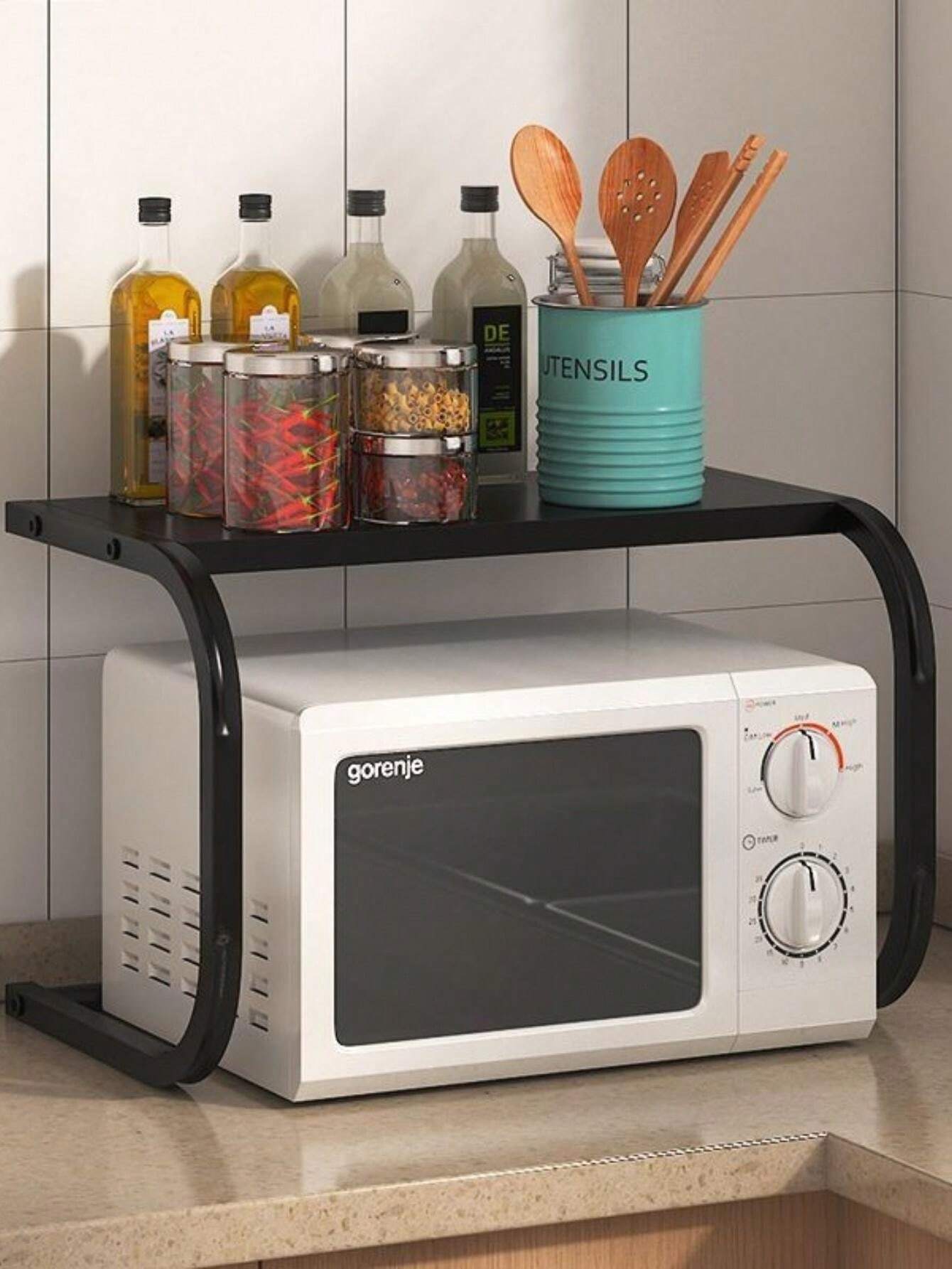 Kitchen Simple Microwave Oven Rack, 2-Tier Oven Storage Rack, Multi ...