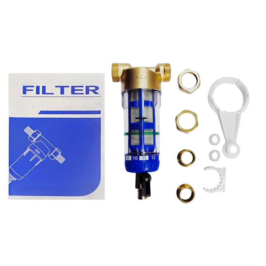 LOYALHEARTDY Reusable Spin Down Sediment Water Filter Whole House 40 ...