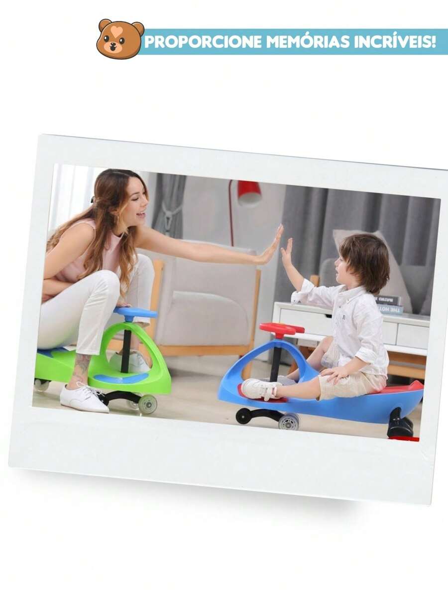 Rolimã Super Car 360° Rotating Children's Stroller With LED Supports ...