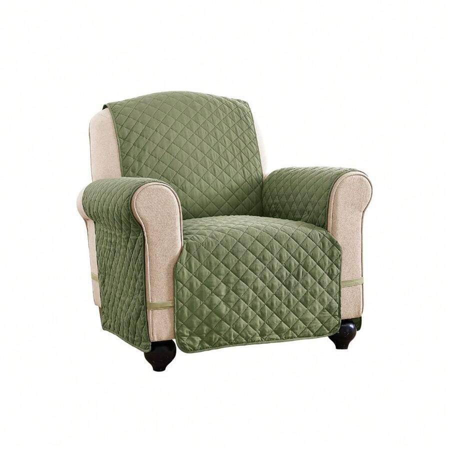 Collections Etc Reversible Spill Resistant Quilted Furniture Protector ...