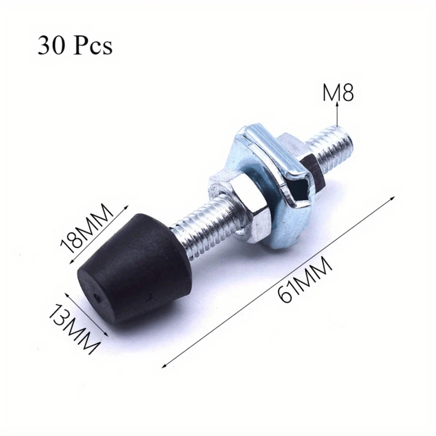 30Pcs Rubber Head Carbon Steel Toggle Clamps Toggle Clamp Screw ...