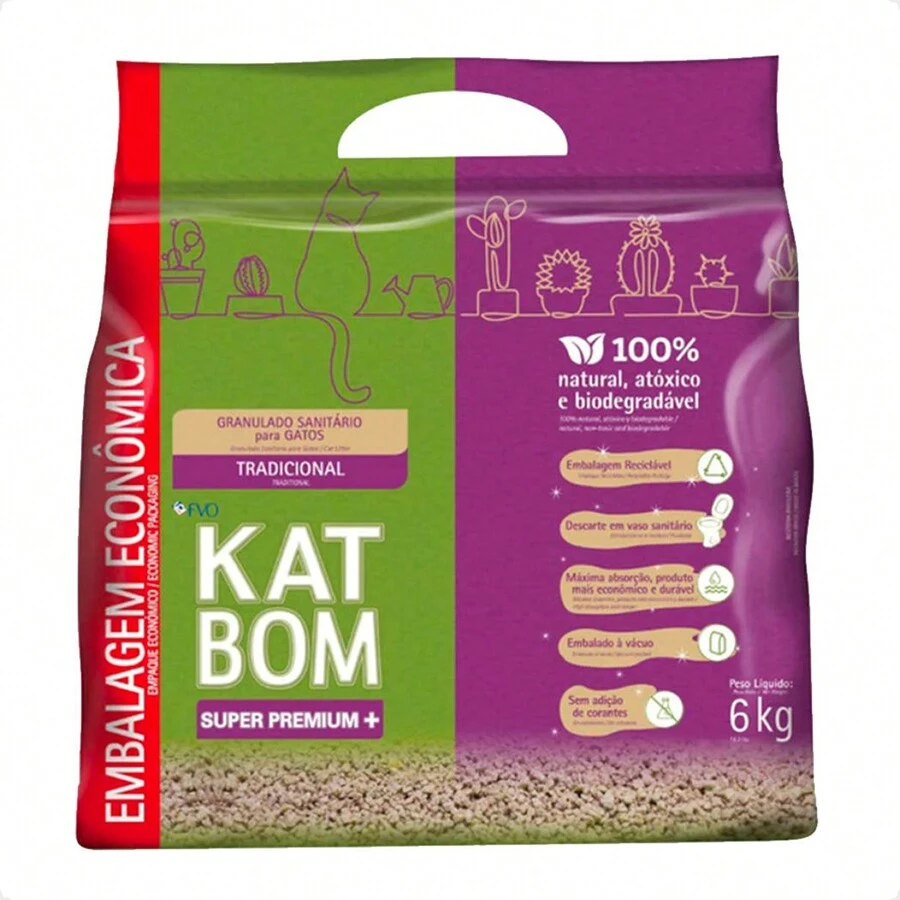 Katbom Traditional Cat Litter Granules - 6 Kg | SHEIN USA