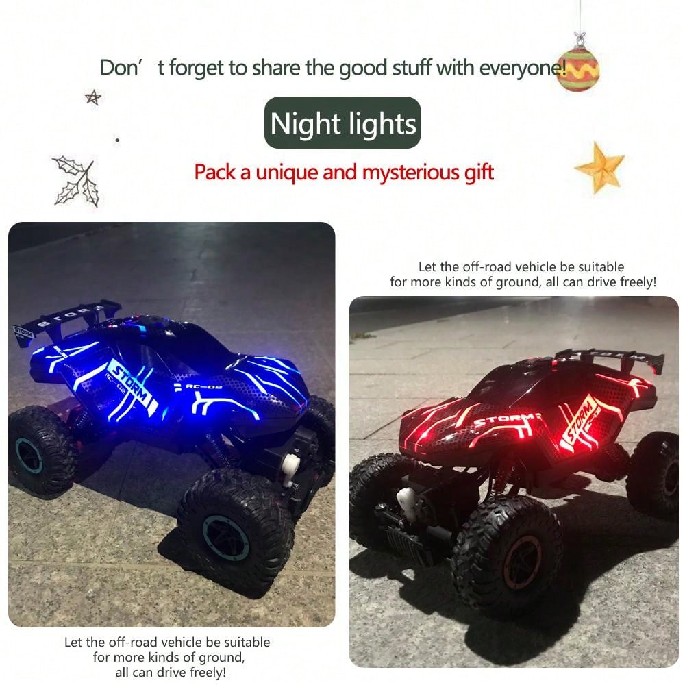 Fremego 4WD RC Spray Stunt Car With Led Lights Music Electronic Drift ...