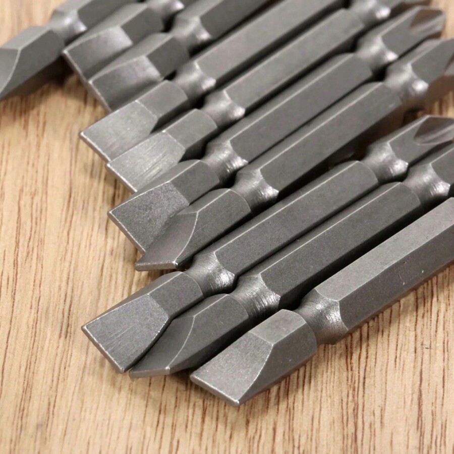 Double-Head Screwdriver Bit Set With 10 Slotted And Philipss Drill Bits | aktuelle Trends ...