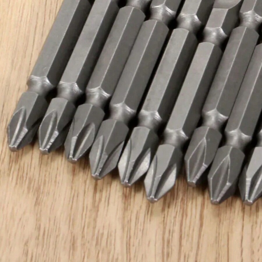 Double-Head Screwdriver Bit Set With 10 Slotted And Philipss Drill Bits | aktuelle Trends ...