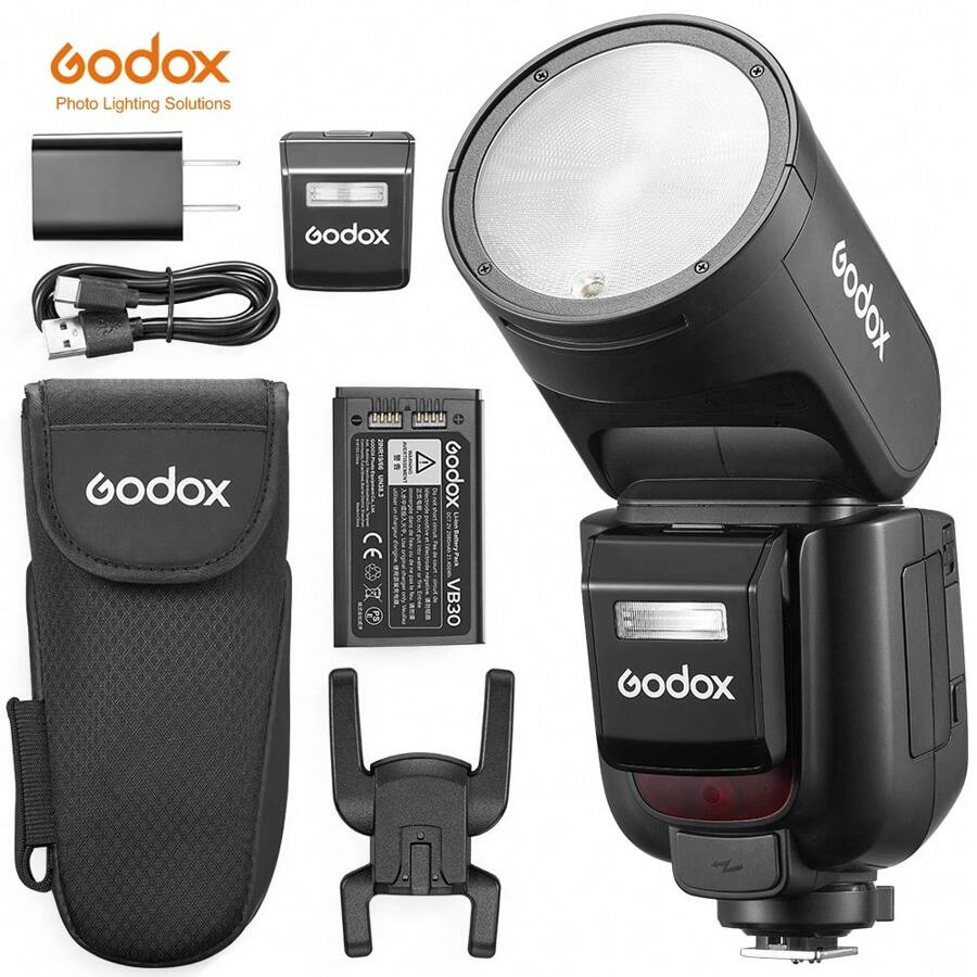 Godox Godox V1 PRO V1pro TTL Li-Ionen Kamera Blitz mit Funk-Übertragung ...
