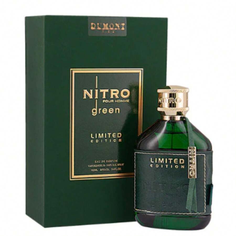 Lattafa Dumont Nitro Green Ltd. Edition Eau De Parfum 3.4 Oz For Men ...
