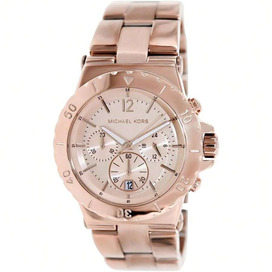 Michael Kors Michael Kors Women's MK5314 Chronograph Rose-Tone ...