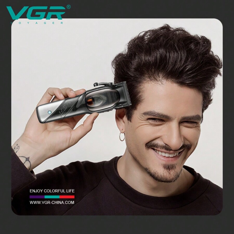 VGR Tosatrice per capelli VGR regolabile, modello a batteria, tosatrice elettrica senza fili ...